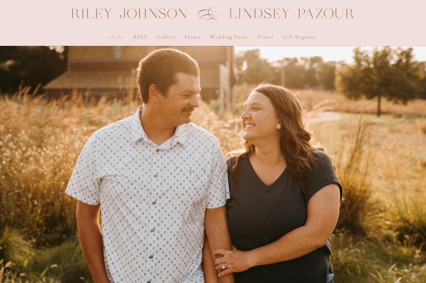 Riley Johnson & Lindsey Pazour's Wedding Website — Minted